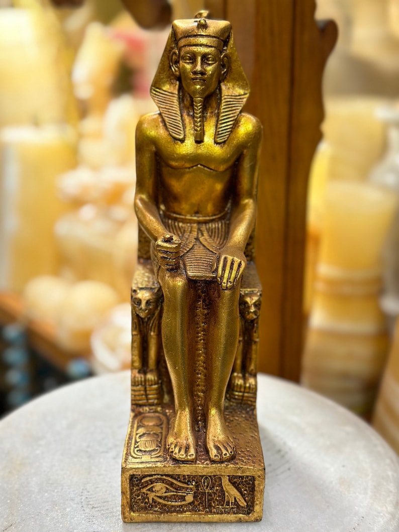 Fabulous Statue of King Khafre Egyptian Pharaoh-king Who Built - Etsy
