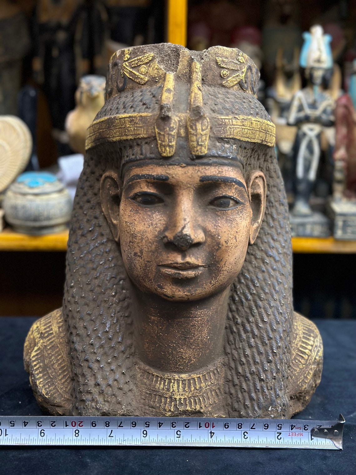 Queen Ti Limestone Sculpture, Egyptian Antique Replica - Etsy