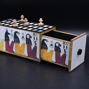 Senet Game-ancient Egyptian Games-egyptian Senet Game Board -king ...