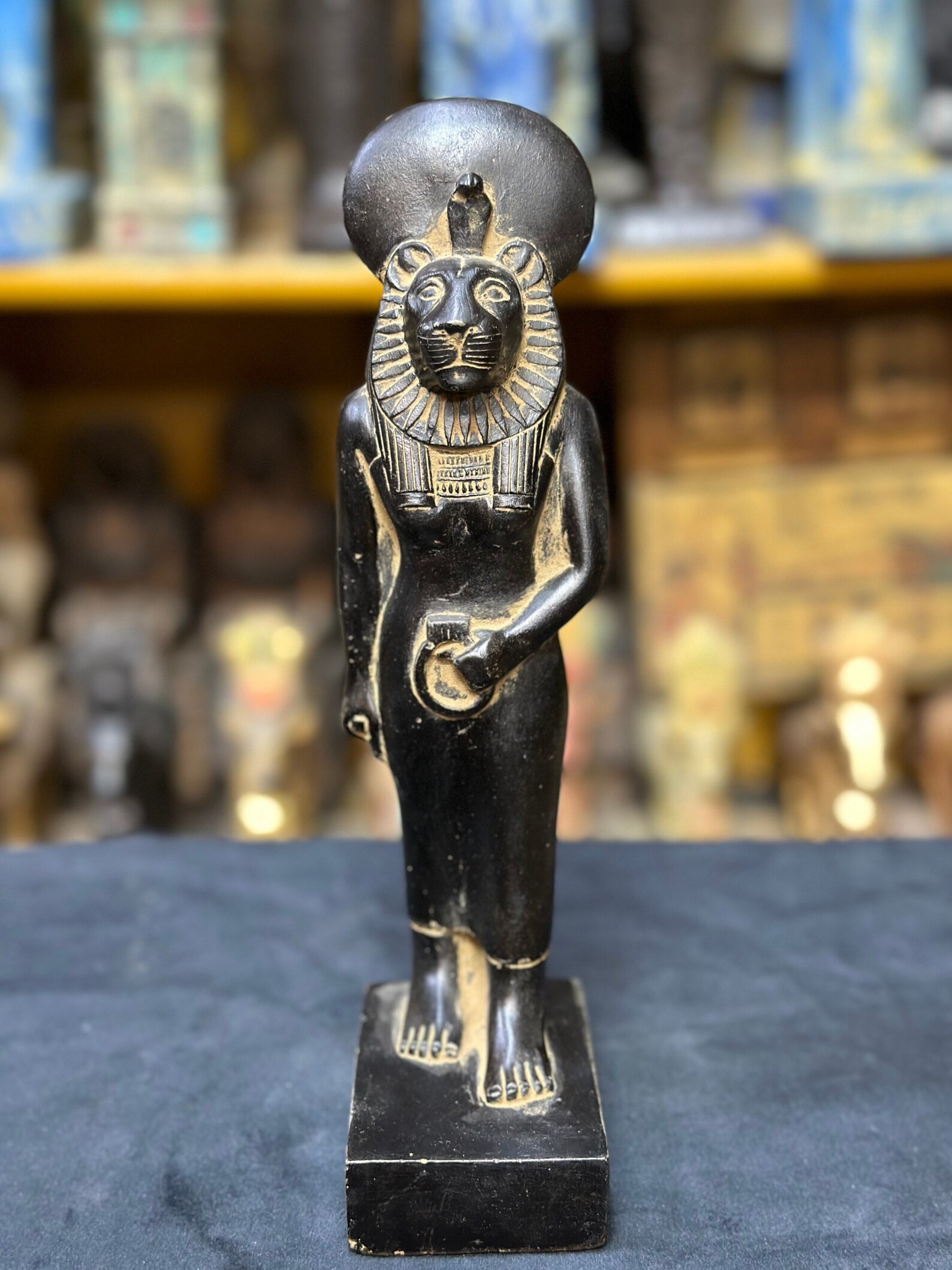 Handmade Stone Sekhmet Statue – Egyptian Goddess of War, Power - Etsy