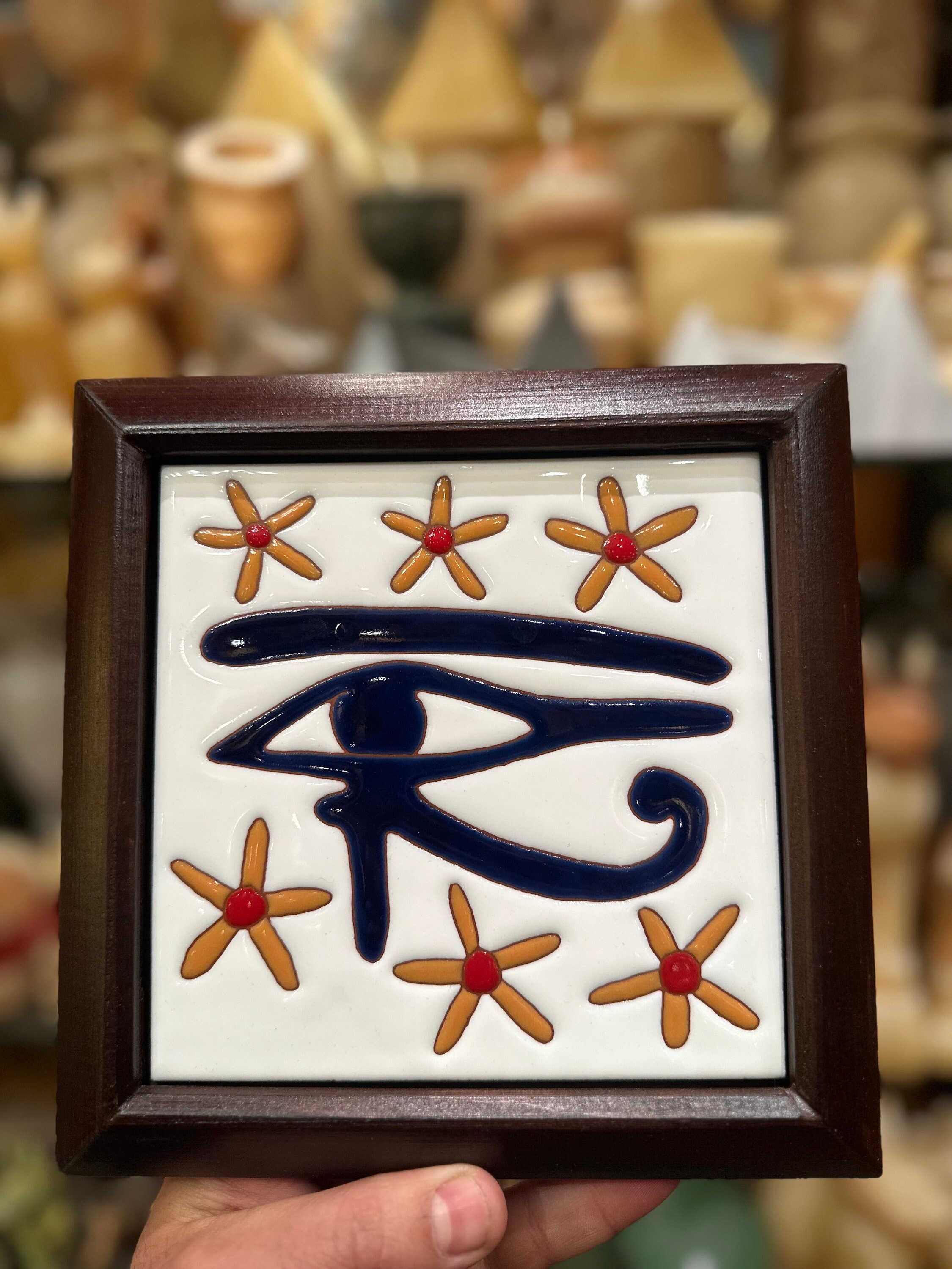 Handmade Ceramic Eye of Horus Wall Art – Egyptian Decor - Etsy