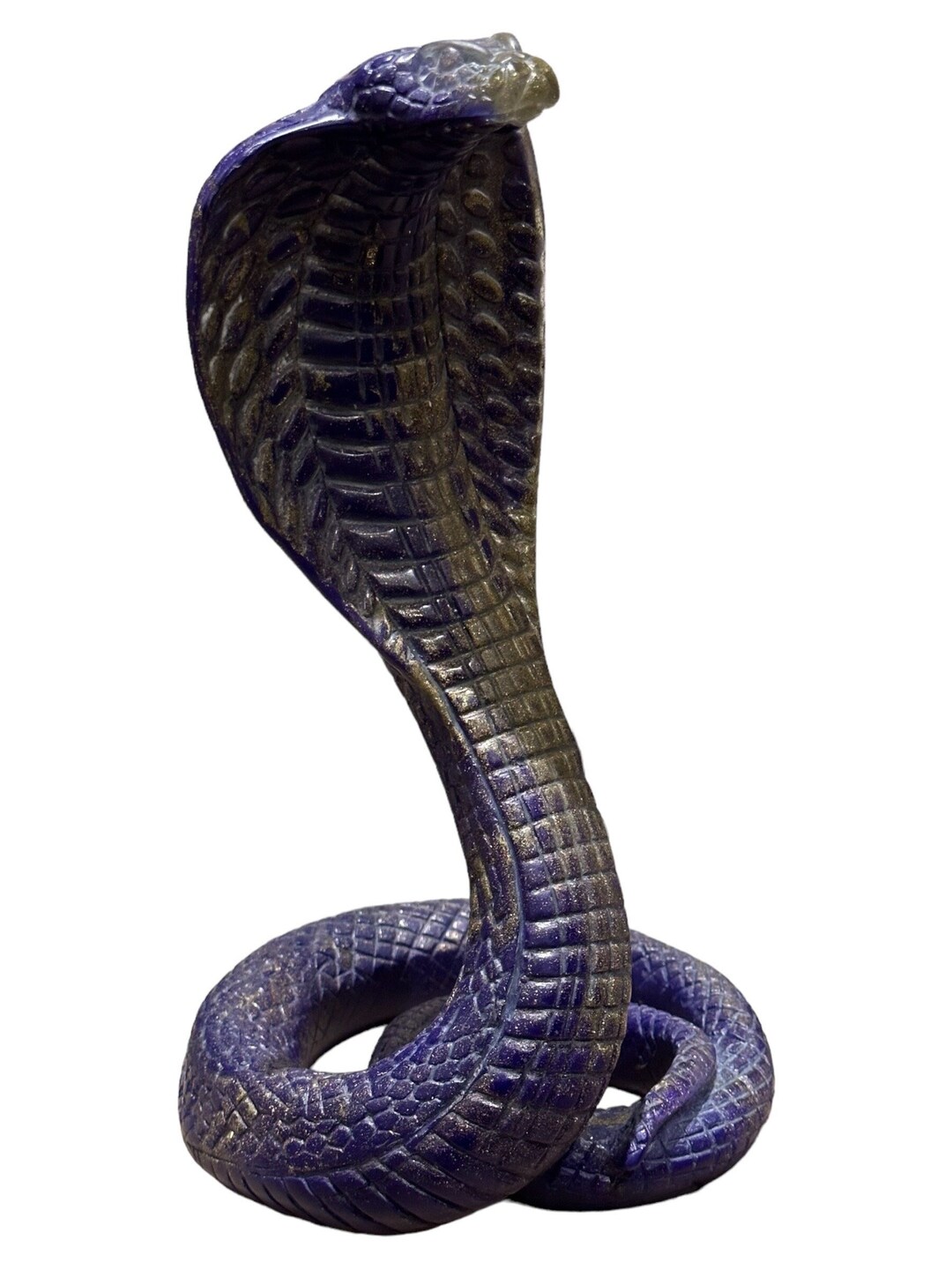 Pretty Blue Uraeus Cobra Statue, One of the Most Important Protection ...