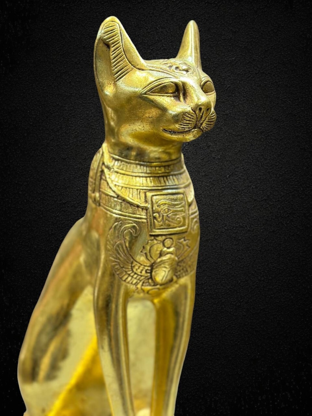 Golden Bastet Statue, Goddess of Protection, Home, Music and Happiness ...