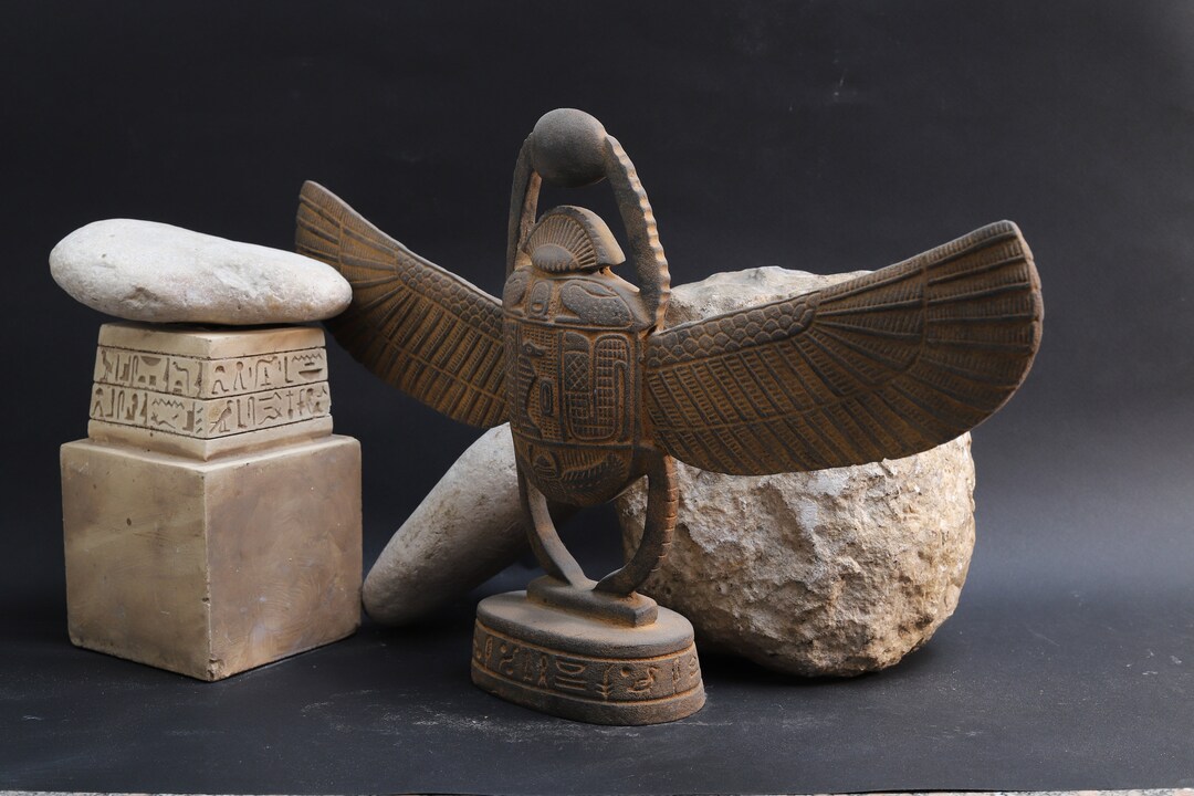 Beautiful Scarab Made From Stone Finished in Antique Shape - Etsy