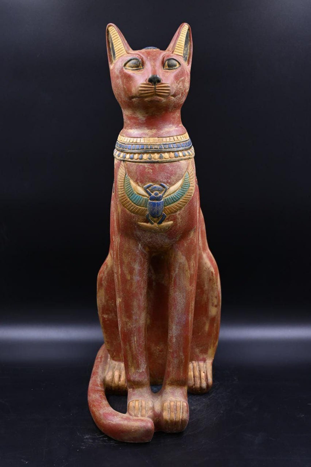 Handmade Stone Bastet Statue, Egyptian Home Decor - Etsy