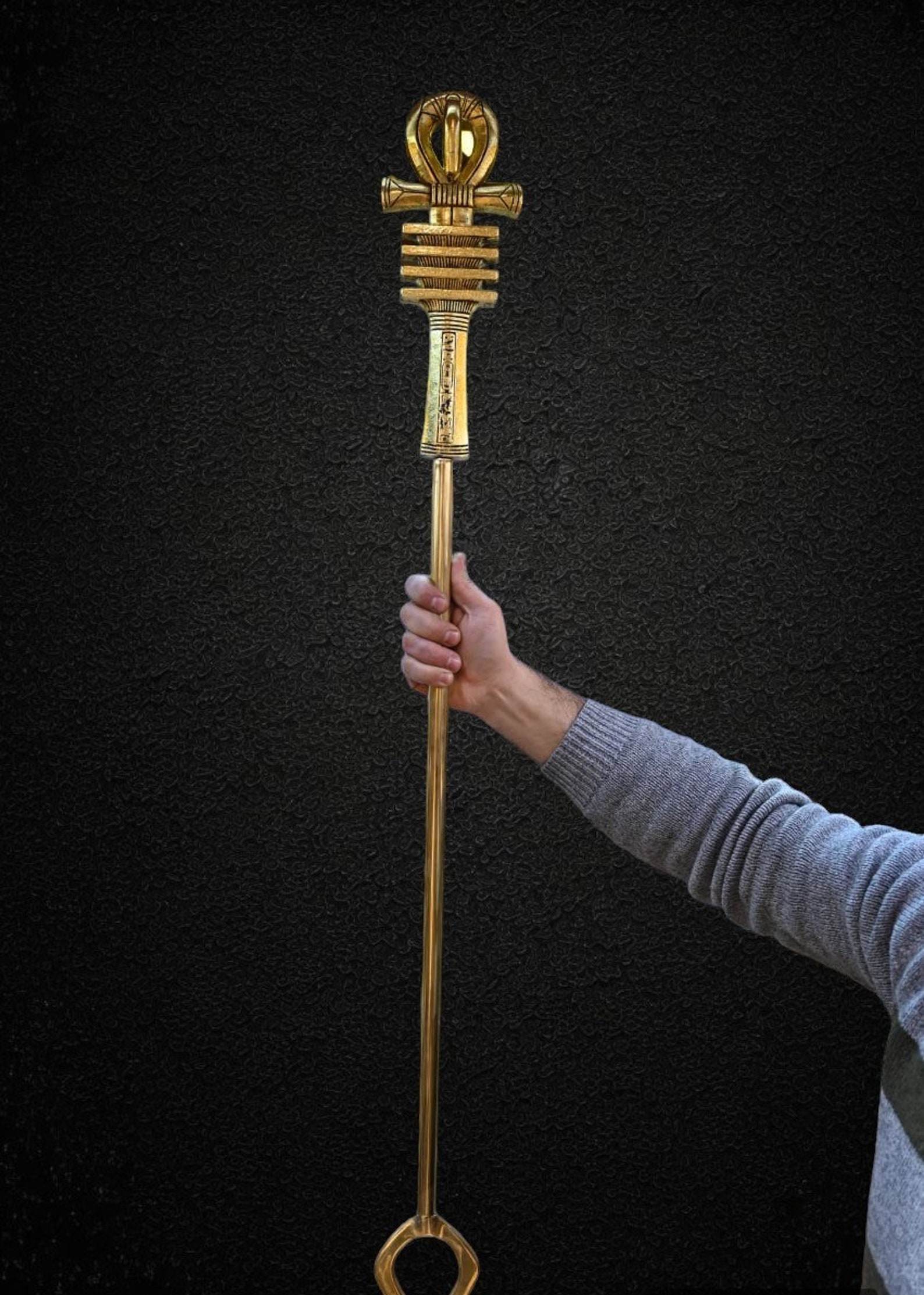Egyptian Djed Scepter: Key of Life, Symbol of Strength - Etsy