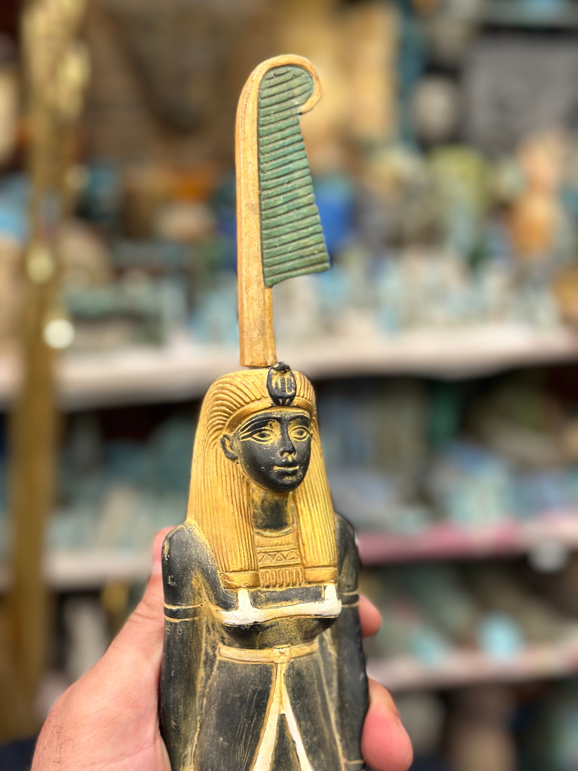 Vintage Egyptian Maat Statue – Goddess of Truth, Justice Sculpture - Etsy