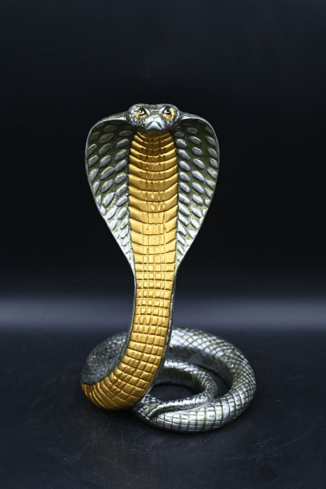 Handmade Uraeus Cobra Statue: Egyptian Deity Carving - Etsy