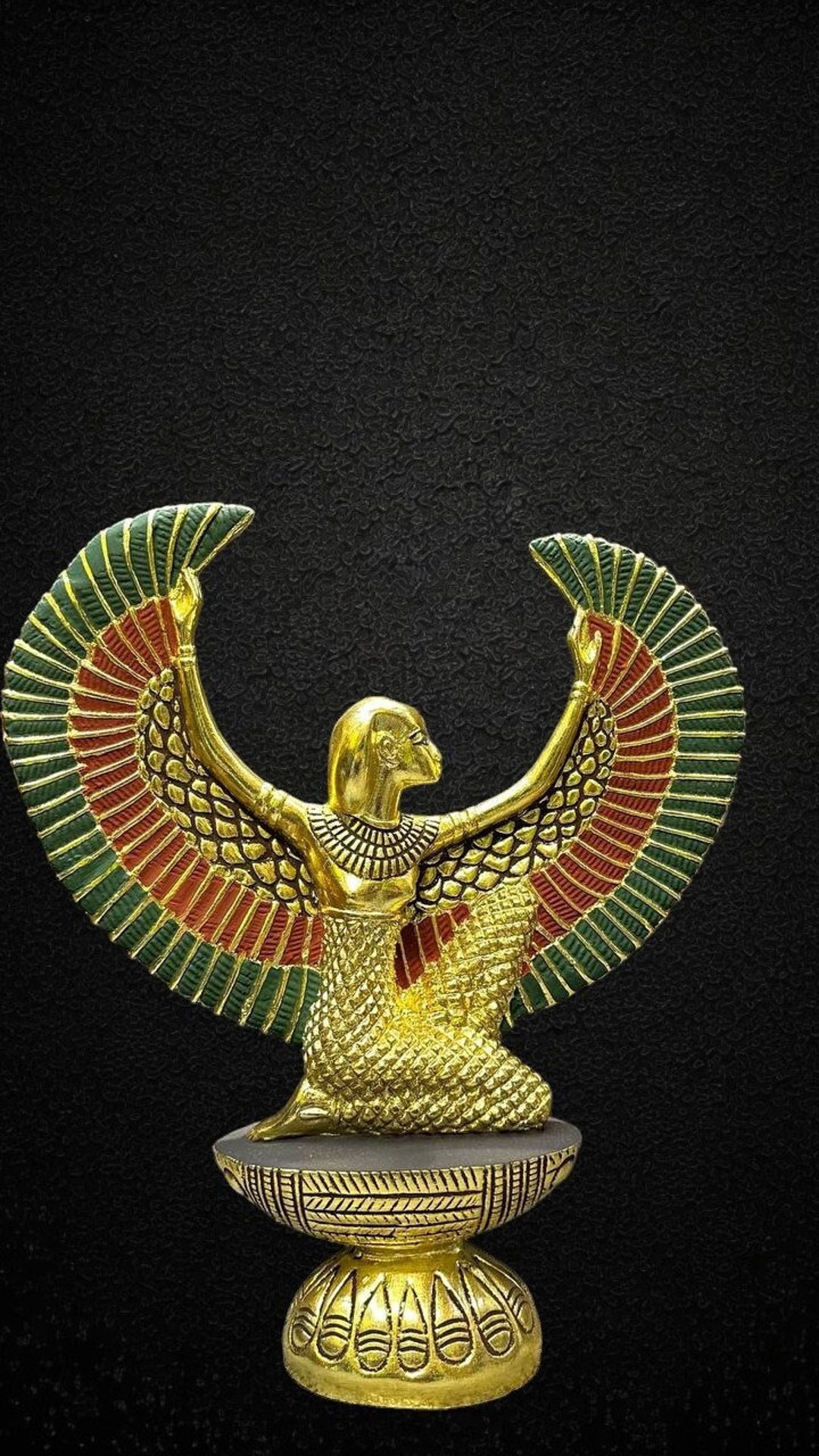 Pretty Isis Statue Winged of Goddess of Love,protection and Music ...