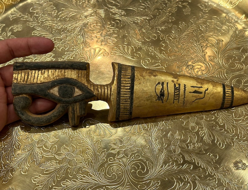 Egyptian Dagger Made of Stone Eye of Horus Hand Covered With - Etsy
