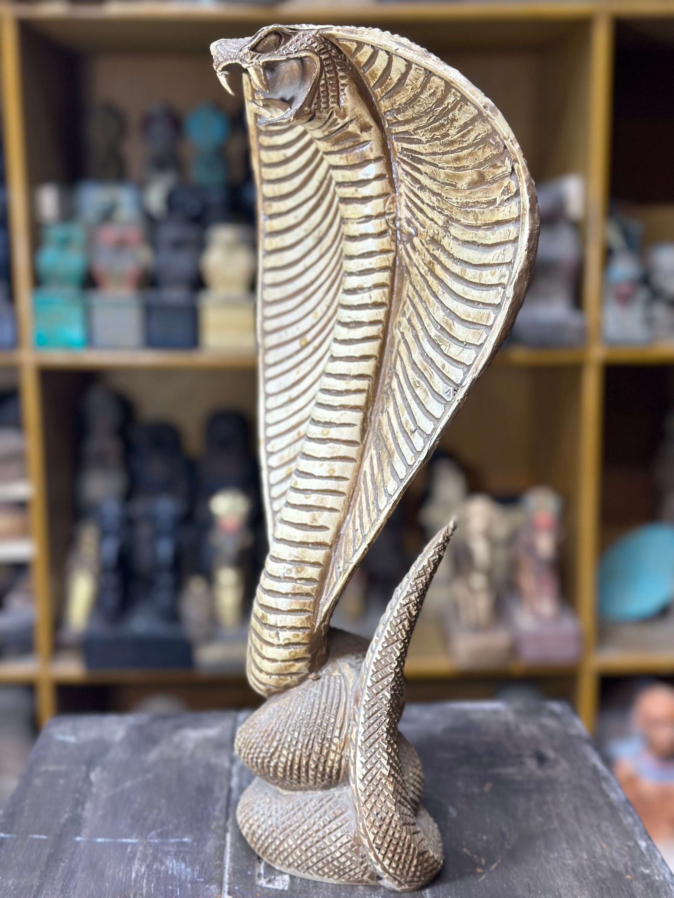 Uraeus Cobra Statue, One of the Most Important Protection Deities in ...