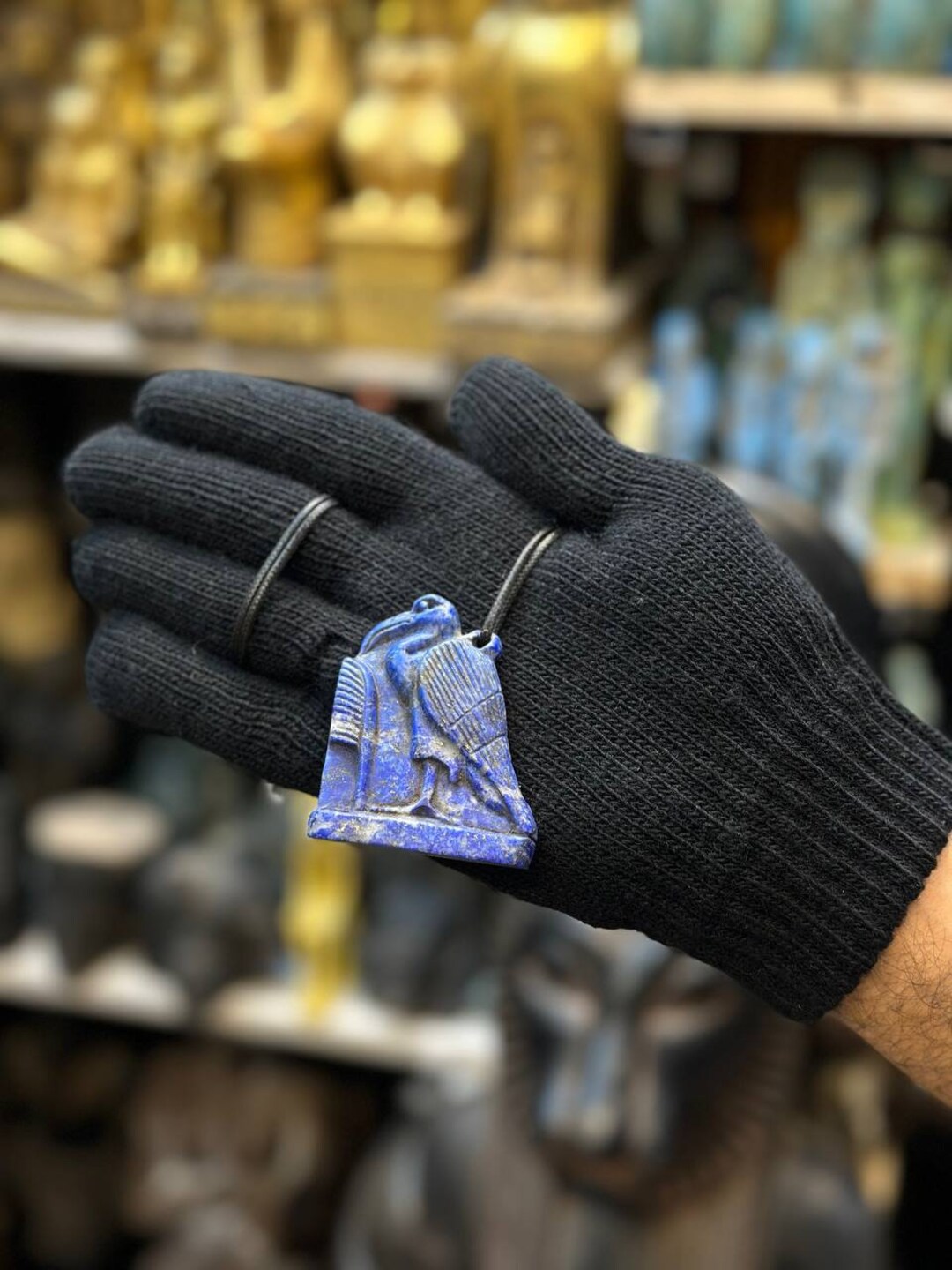 Thoth Egyptian Amulet-pendant/lapis Lazuli Stone-handcrafted - Egyptian ...