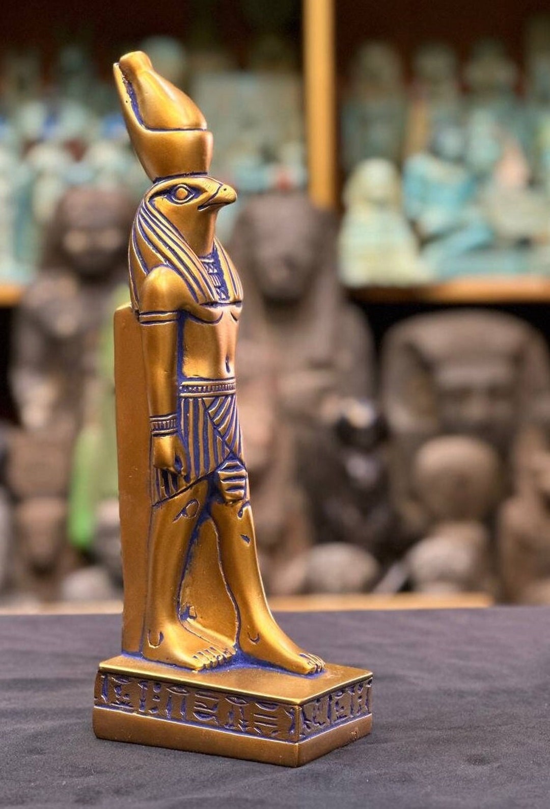 Nice Standing Statue of God Horus-god Protection-peace-ancient Egyptian ...
