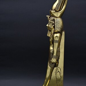 King Ramses II Statue – 33 Cm Handmade Stone Replica Covered in Gold ...