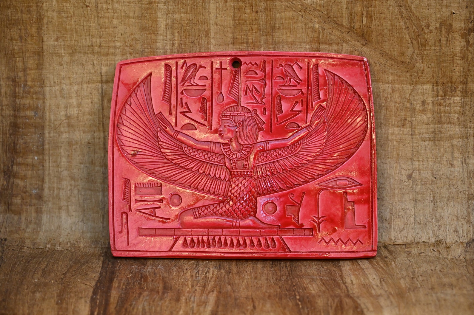 A Beautiful Painting of the Goddess Isis Made of Stone - Etsy