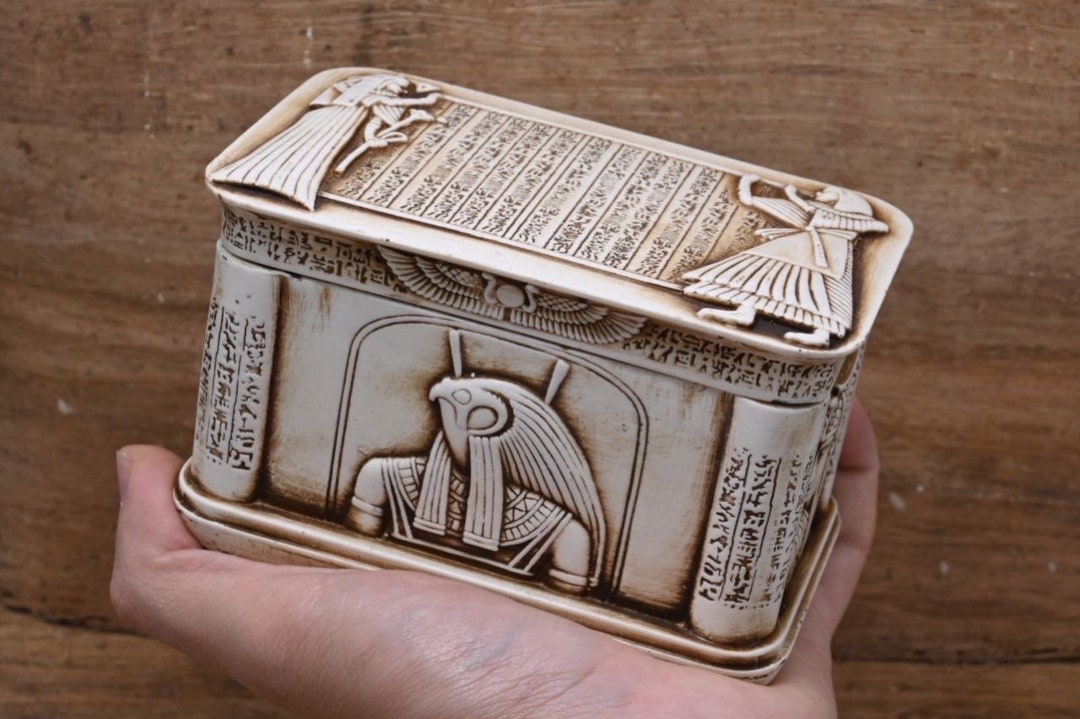 Egyptian Box Inscribed With Pharaonic Inscriptions, Made in Egypt - Etsy