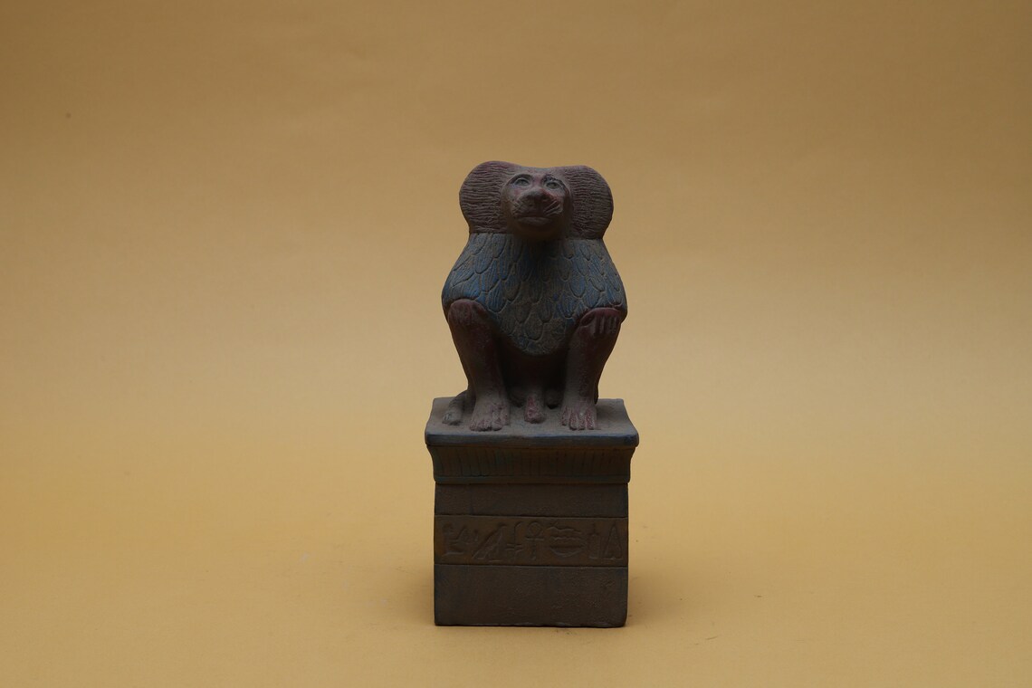 Thoth Baboon Statue – Egyptian God of Wisdom, Museum Copy - Etsy