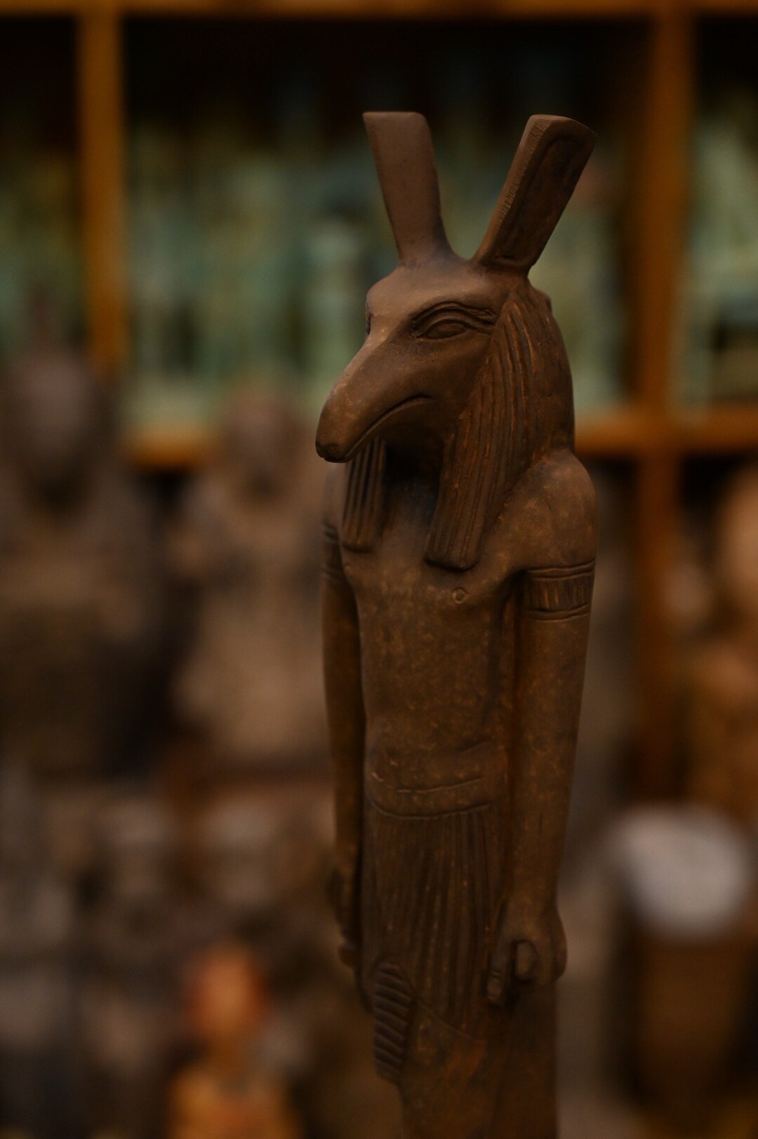 God Set-rare Basalt Statue of the God Set Handcrafted-antique Egyptian ...