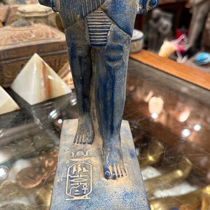 Blue God Shu Statue - Ancient Egyptian God of Air - Etsy