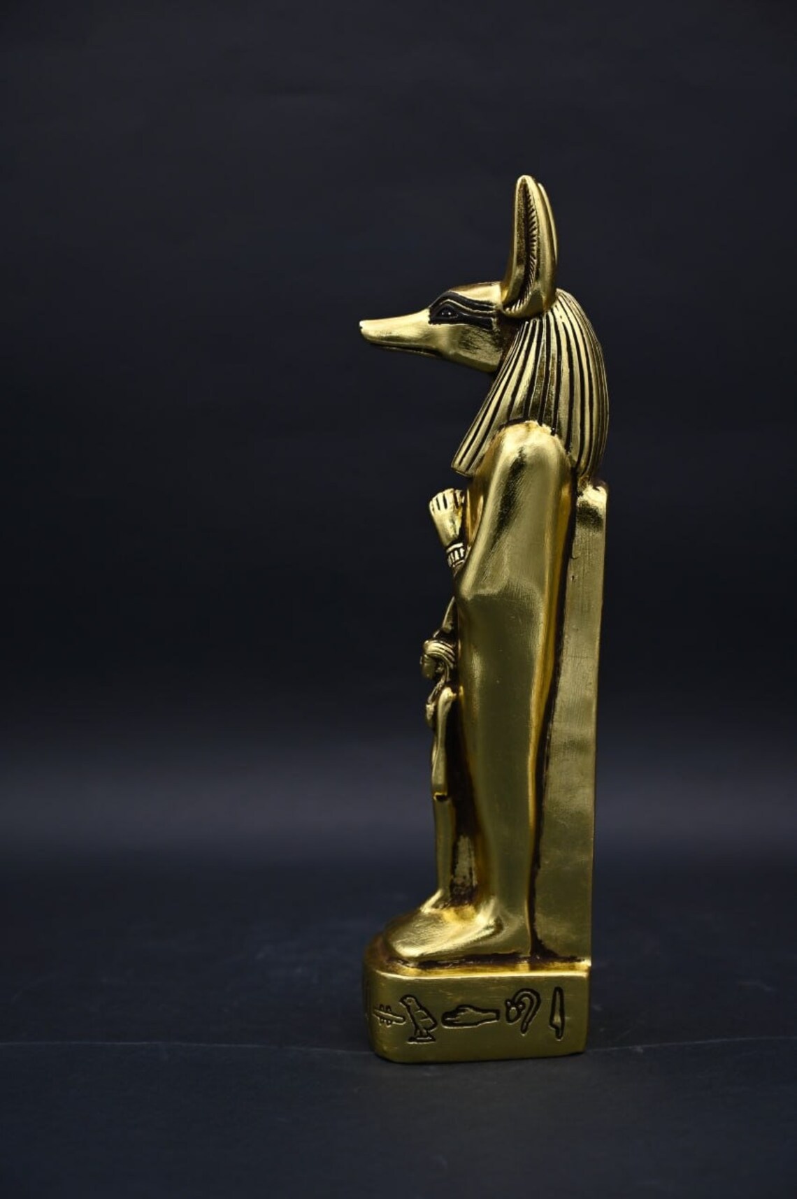 Handmade God Anubis Statue, Egyptian Antique Decor, Hand Carved - Etsy