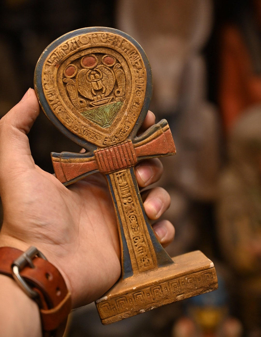 Amazing Blue Key of Life the Egyptian Simple of Long Good Life-ancient ...