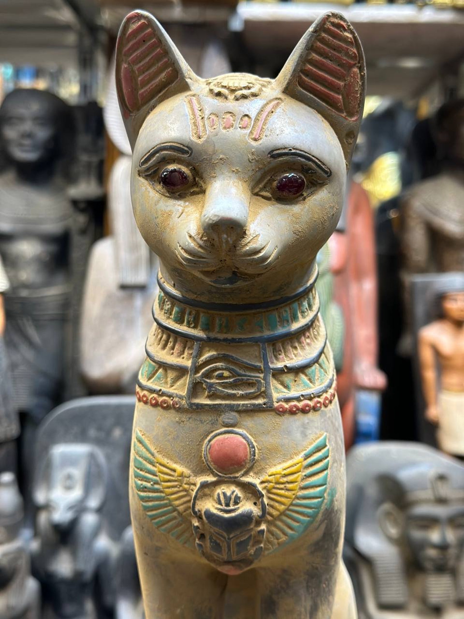 Pretty Bastet Statue-egyptian Pharaonic Statues-goddess of the Home ...