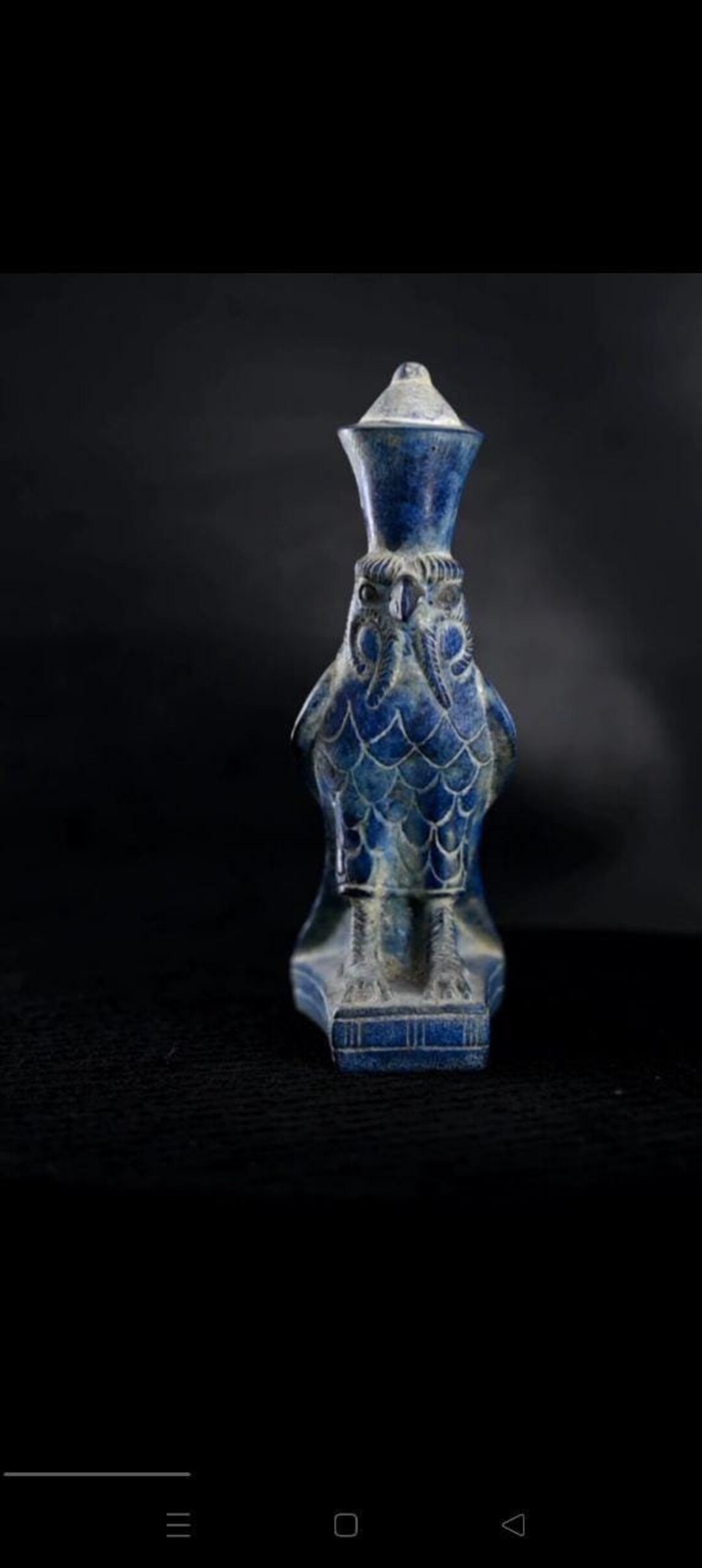 Blue Horus Statue: Egyptian God Sculpture, Handmade in Egypt - Etsy