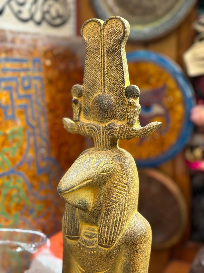 Egyptian God Thoth Ibis Statue, Ancient Wisdom Decor - Etsy