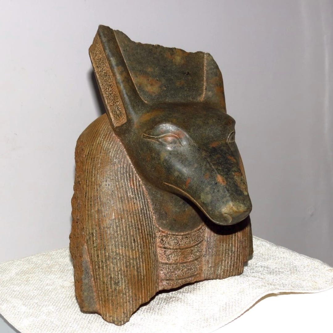 Seth Authentic Egyptian Statue God of the Desert & Storms in Ancient ...