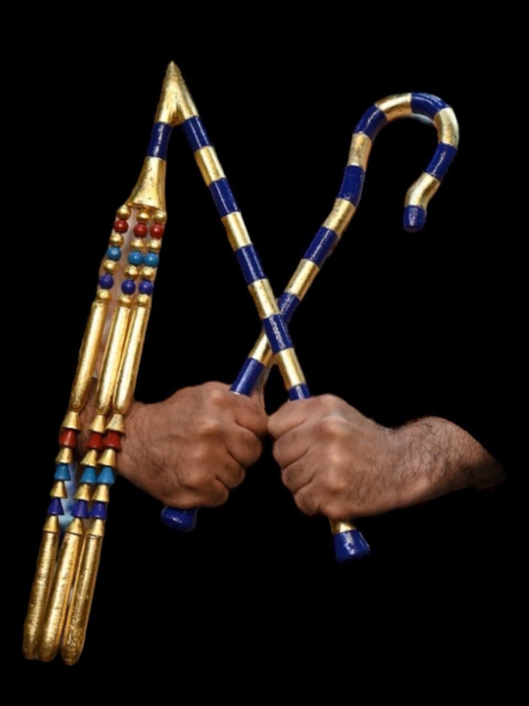 Egyptian Crook and Flail: Symbol of Pharaoh Authority Replica - Etsy