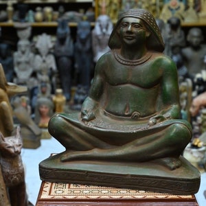 Large Vintage Statue of the Egyptian Scribe,one of the Best Professions ...