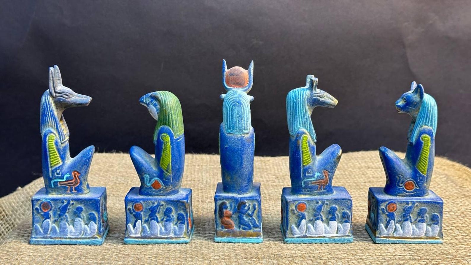 Egyptian Mythology God Statue Collection, Handmade Replica BC - Etsy