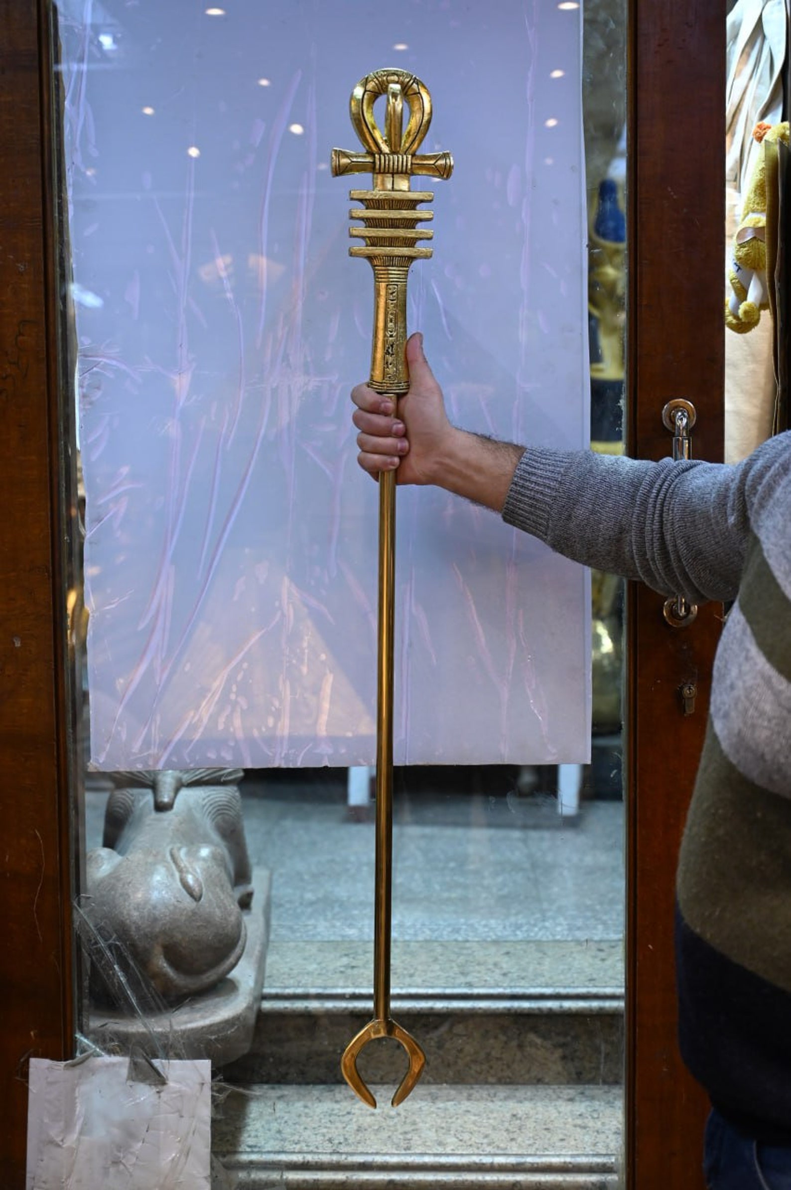 Egyptian Djed Scepter: Key of Life, Symbol of Strength - Etsy