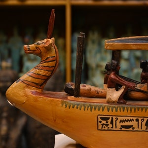 Amazing Ancient Egyptian Boat / Funerary Boat / Handcrafted Wood ...