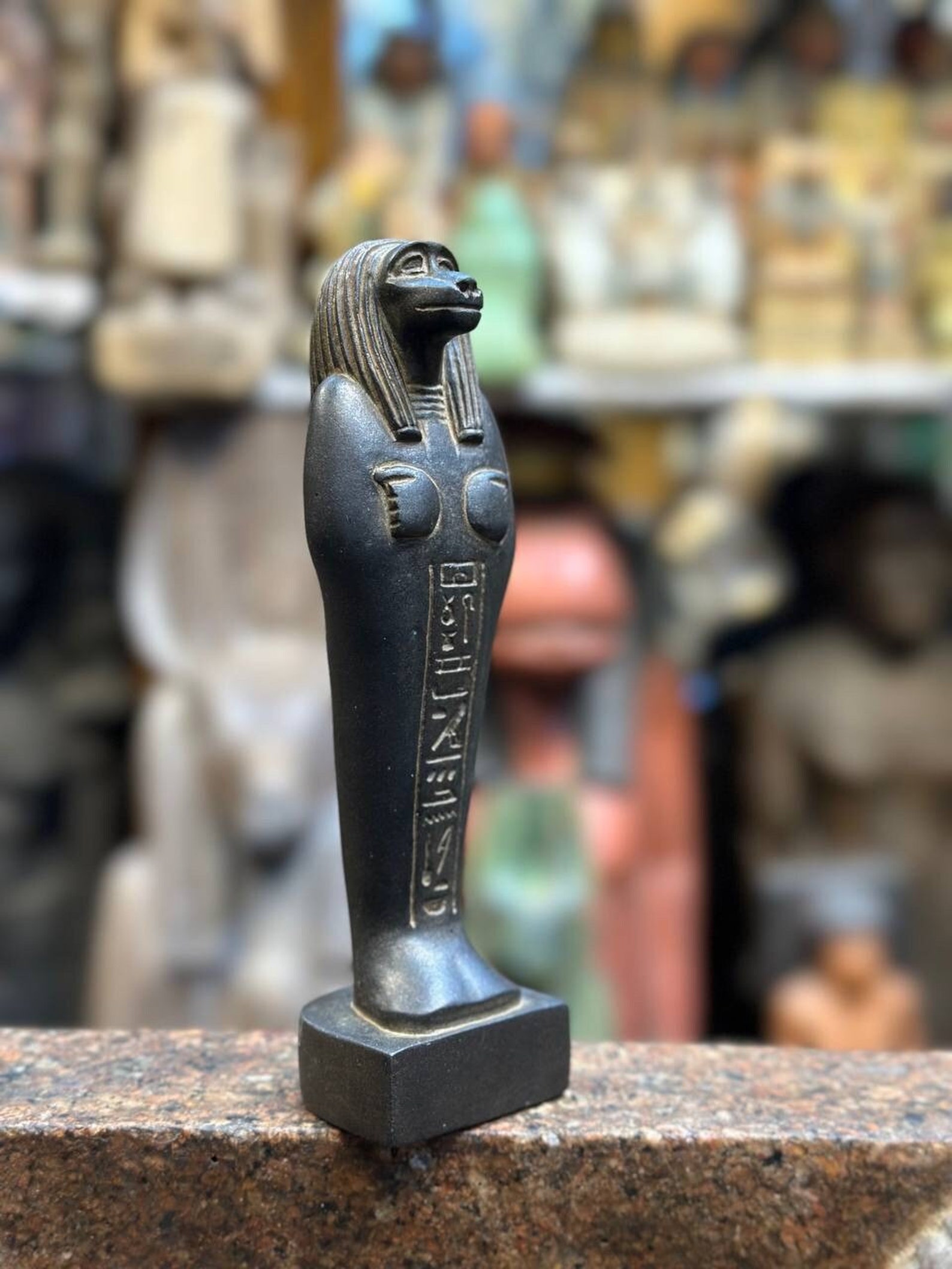 Masterpiece Statue of Thoth-god Baboon-symbol of Wisdom Writing-the ...