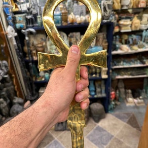 Golden Ankh Key of Life – Handcrafted Egyptian Symbol - Etsy