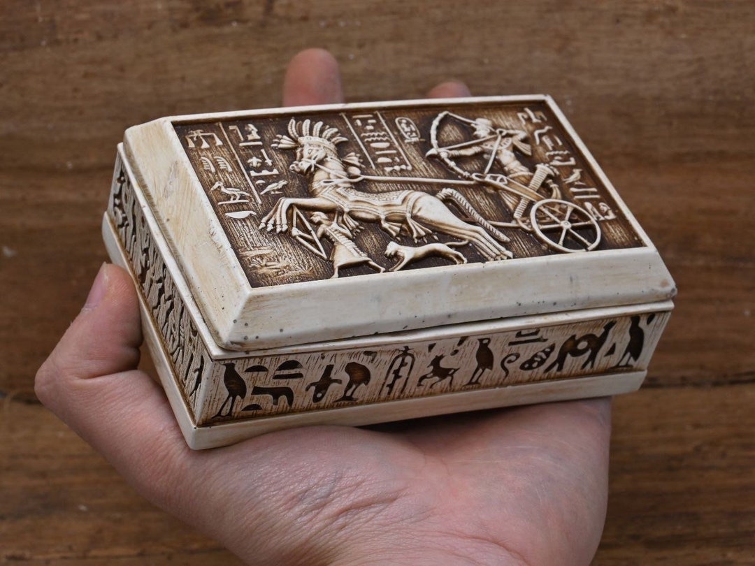 An Egyptian Box Inscribed With Pharaonic Inscriptions, Made in Egypt - Etsy