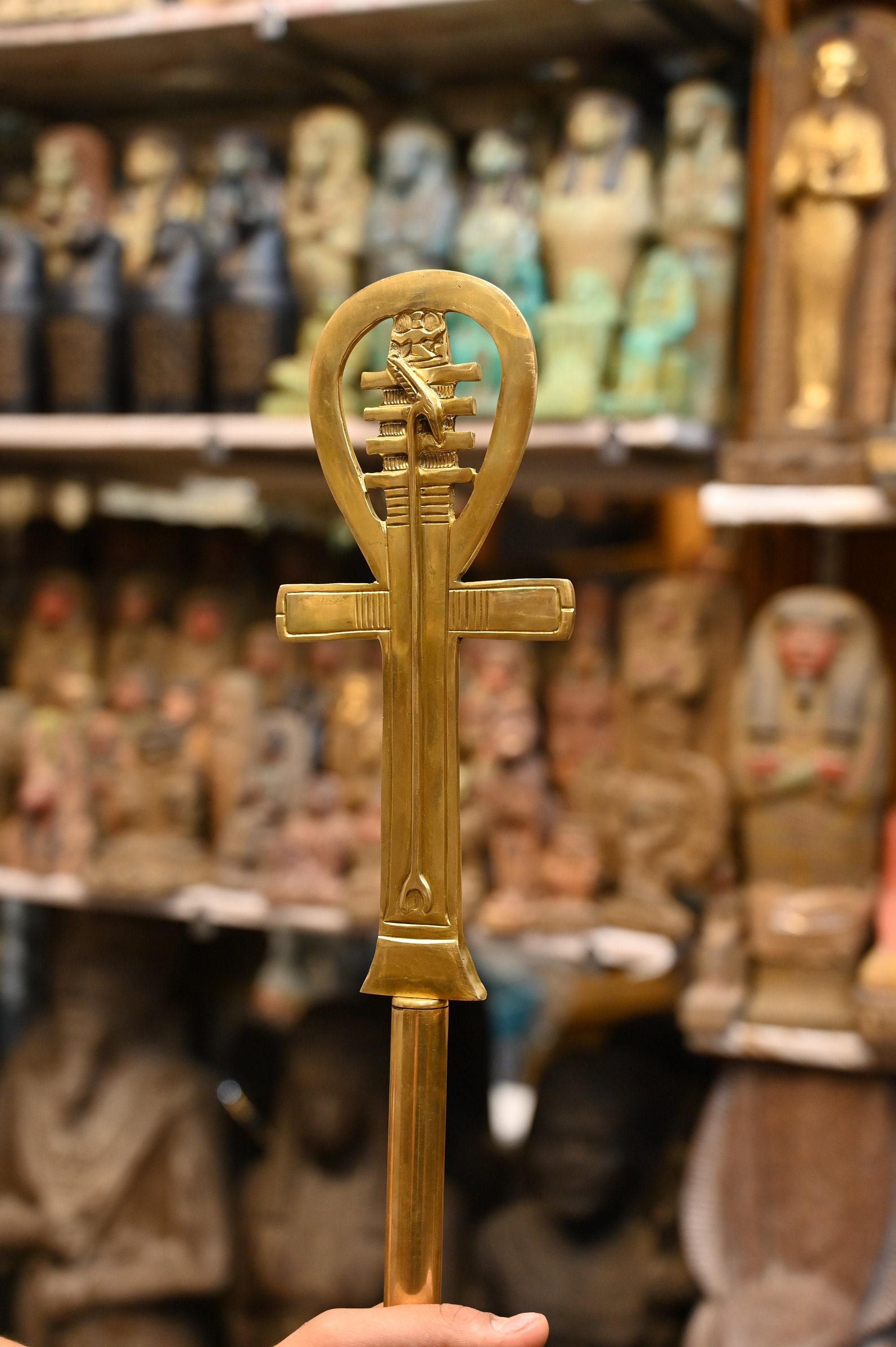Brass Ankh Djed Was Scepter, Egyptian Symbol of Life - Etsy