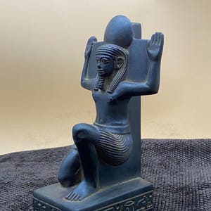 Handcrafted Basalt Stone Statue of God Shu, Egyptian Mythology - Etsy