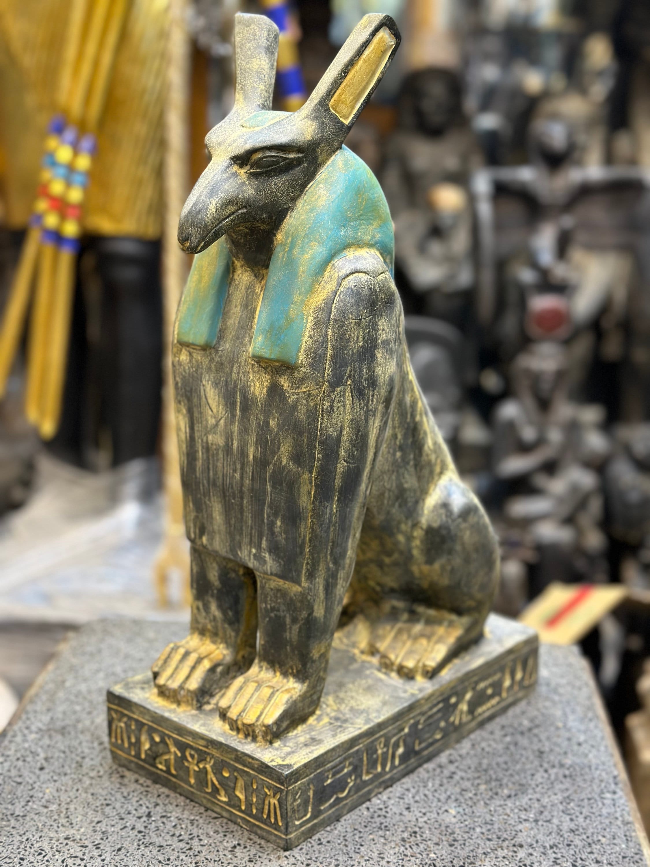 Seth Statue Set the Ancient Egyptian Hid of Desert and Storms in the ...