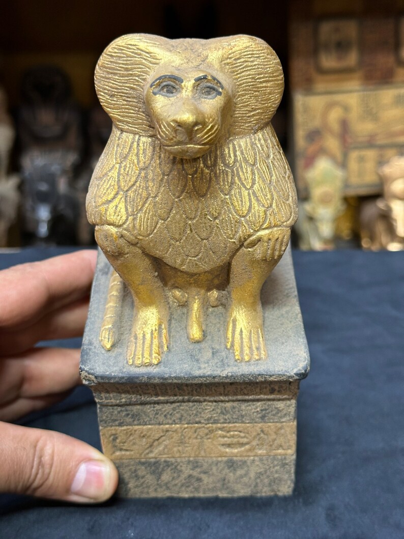 Sculpture Statue of Thoth Depicted in Baboon-symbol of Wisdom - Etsy