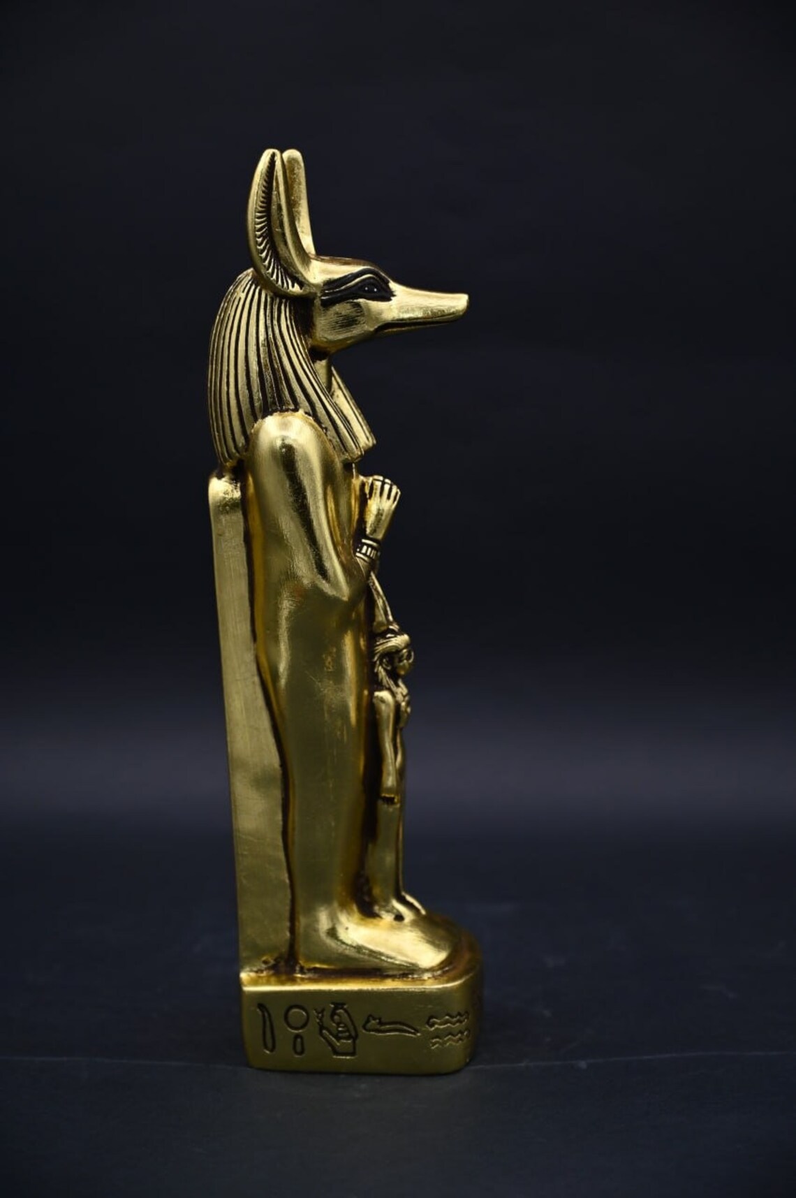 Handmade God Anubis Statue, Egyptian Antique Decor, Hand Carved - Etsy