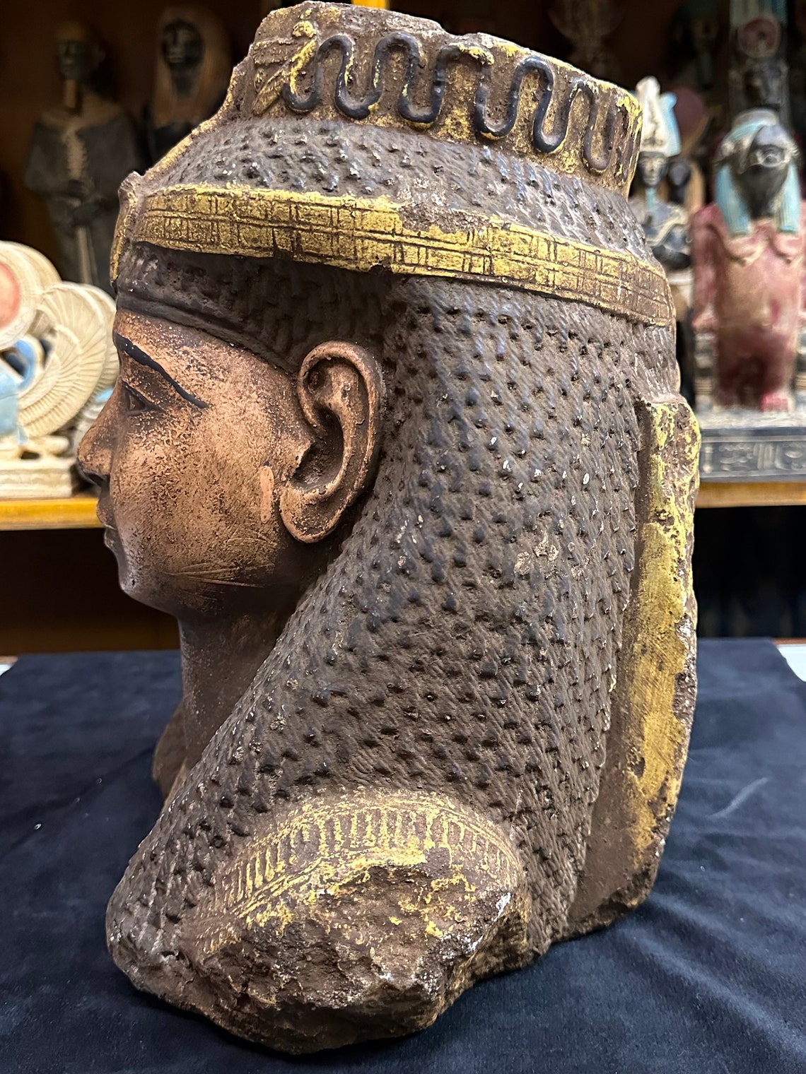 Queen Ti Limestone Sculpture, Egyptian Antique Replica - Etsy
