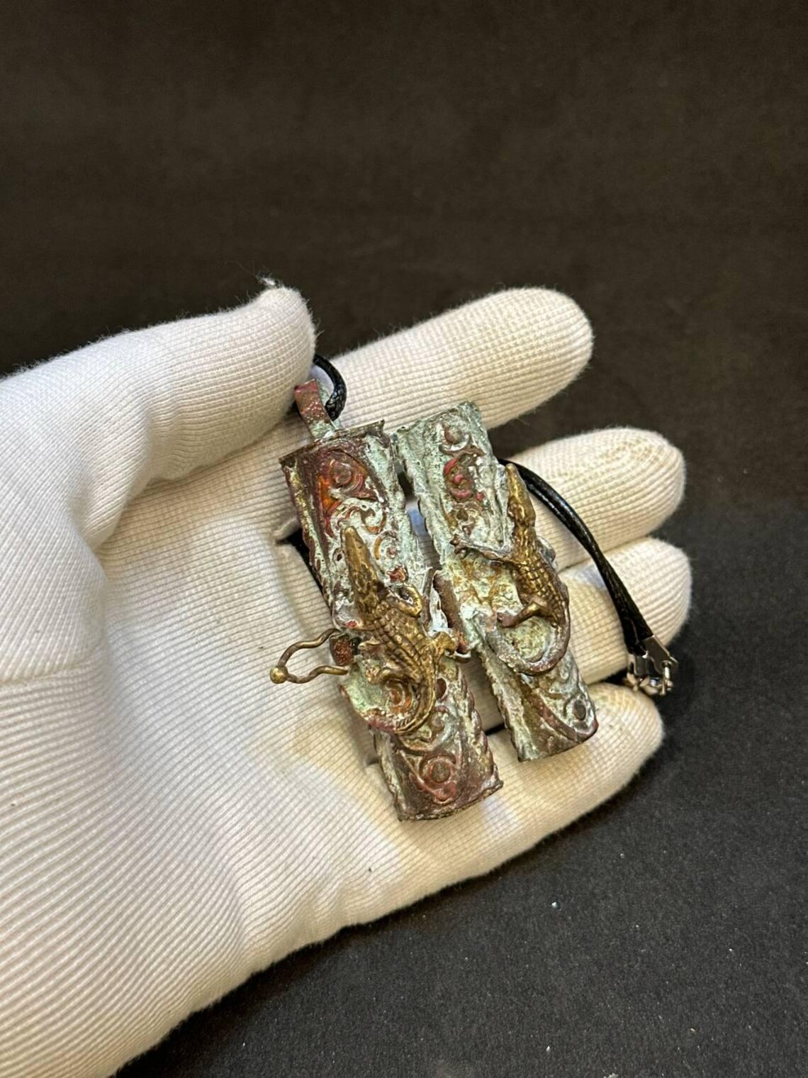 Egyptian God Sobek Coffin Amulet Necklace, Egyptian Treasures - Etsy
