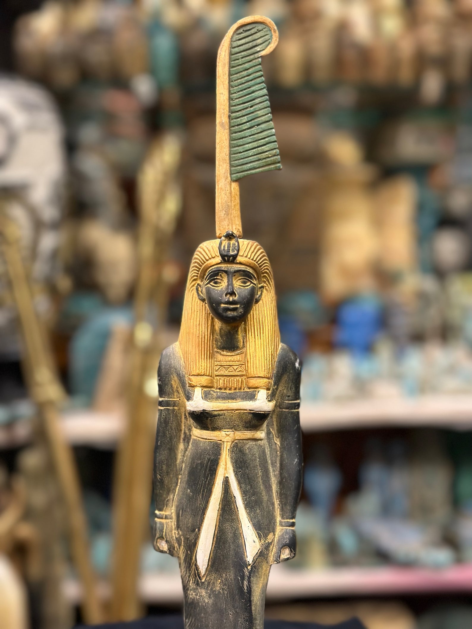 Vintage Egyptian Maat Statue – Goddess of Truth, Justice Sculpture - Etsy