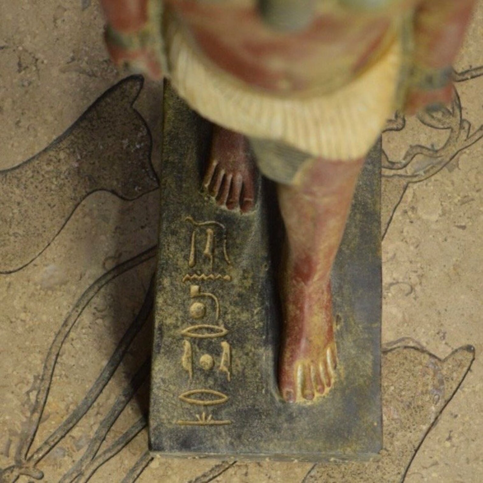 Nice Statue of Tatenen-god of the Primordial Mound in Ancient Egyptian ...