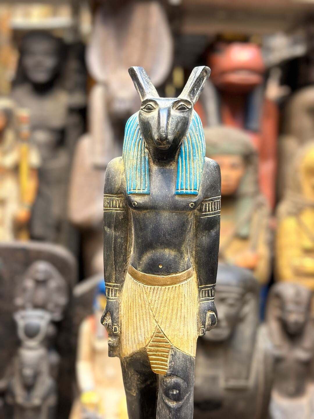 Great Egyptian Set-rare Statue of the God Set Handcrafted-antique ...