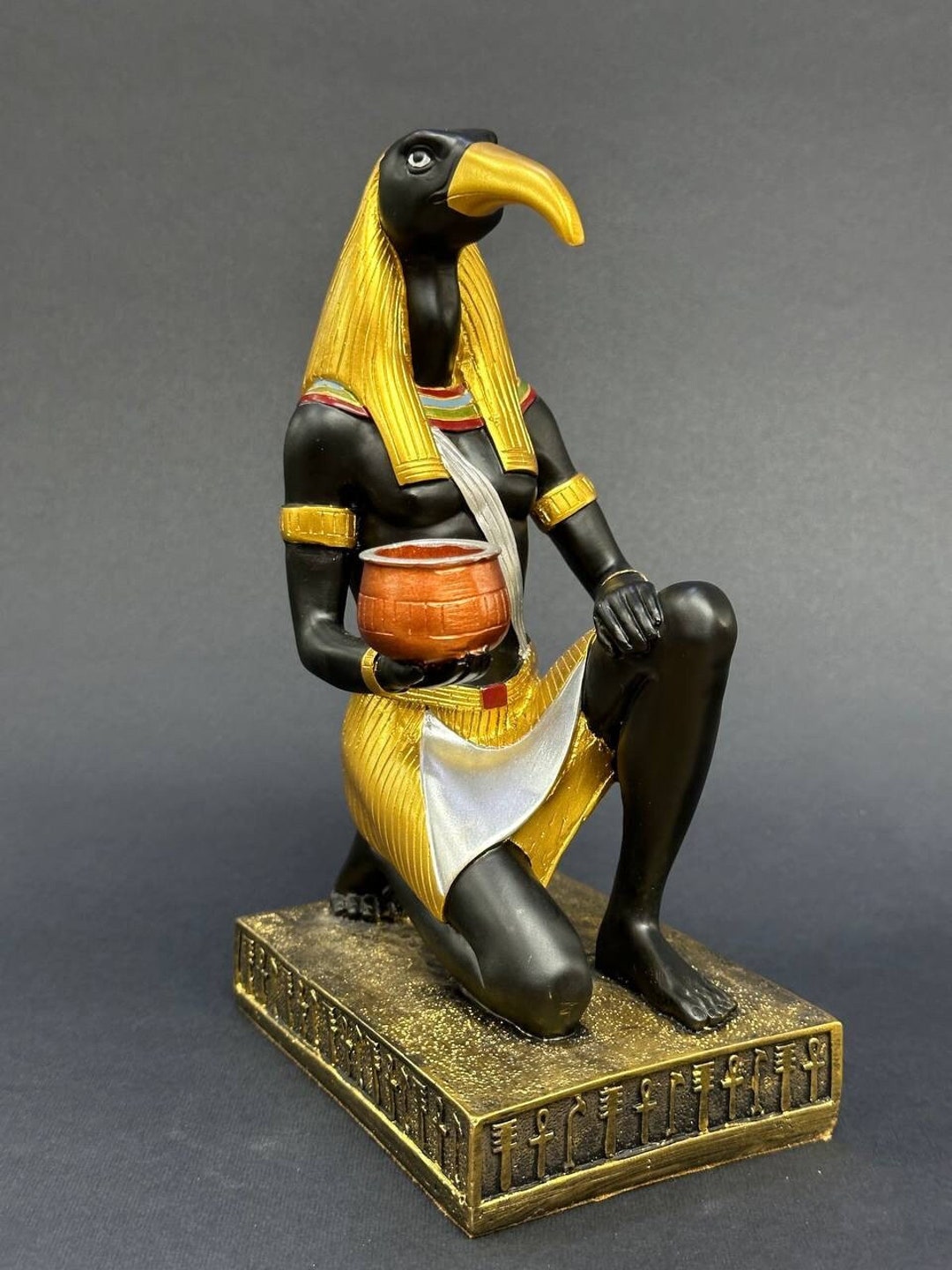 Ancient Egyptian Ibis God of Wisdom Thoth, God Thoth Candle Holder ...