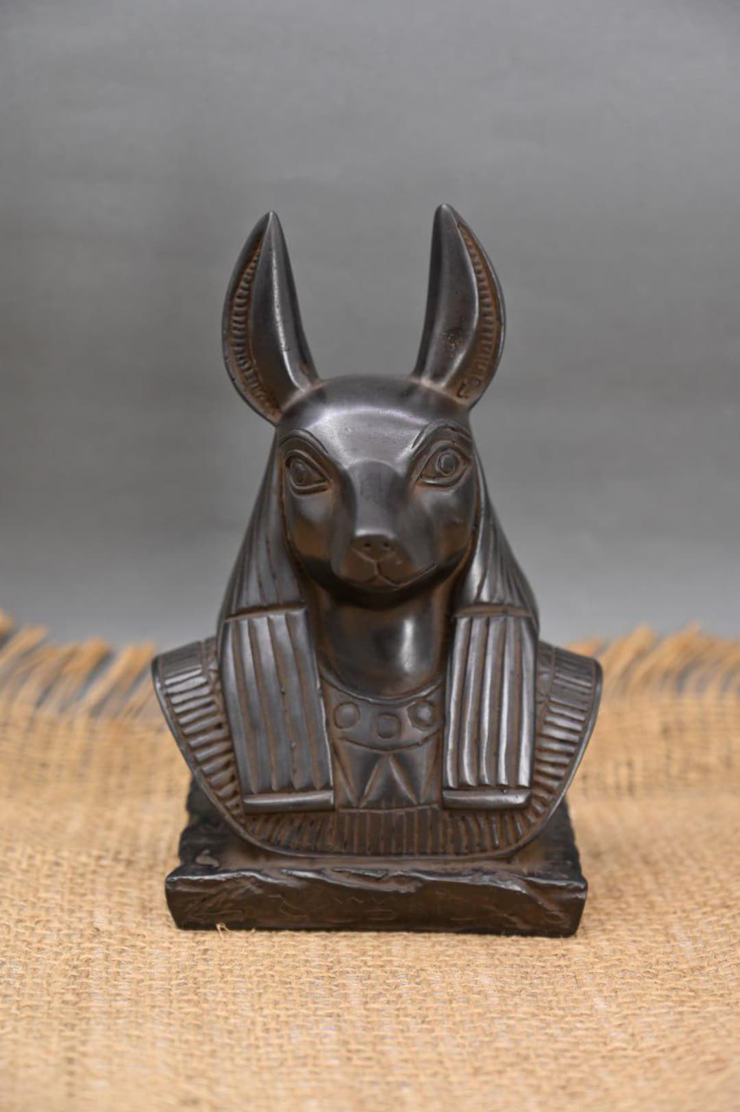 Ancient Egyptian Anubis Statue: Basalt God of Mummification Replica - Etsy