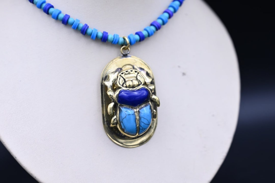 Egyptian Scarab Amulet, Egyptian Scarab Pendant. Scarab Amulet. - Etsy